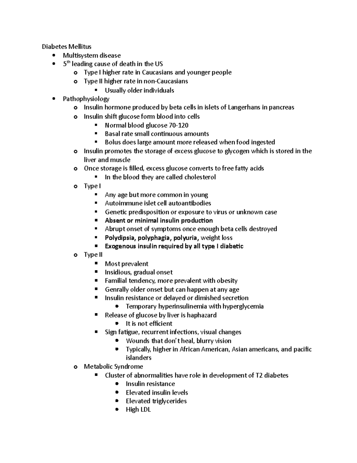 Diabetes Mellitus - Professor O'Keefe - Diabetes Mellitus Multisystem ...