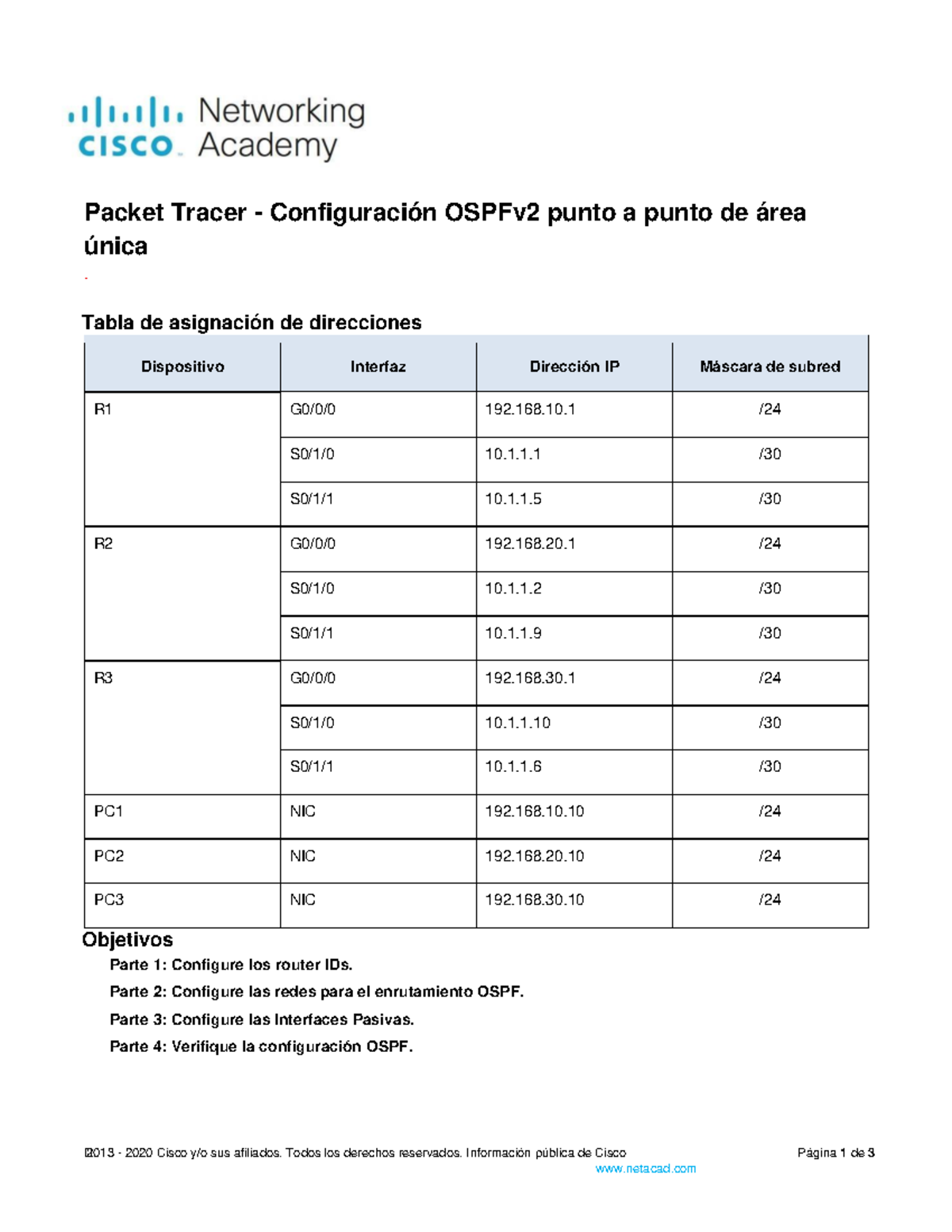 2 - QWQW - 2013 - 2020 Cisco y/o sus afiliados. Todos los derechos ...