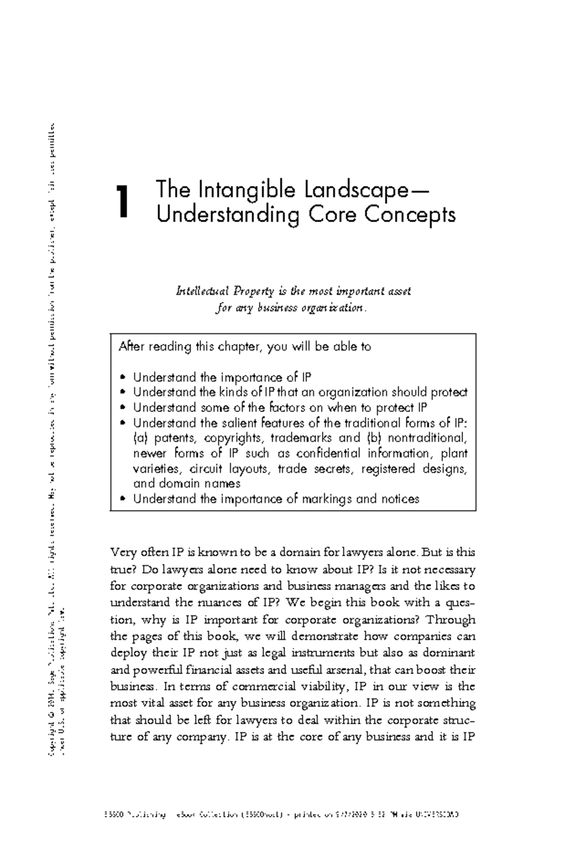 Chapter 1. The Intangible Landscape - Understanding Core Concepts - 1 The Intangible Landscape ...