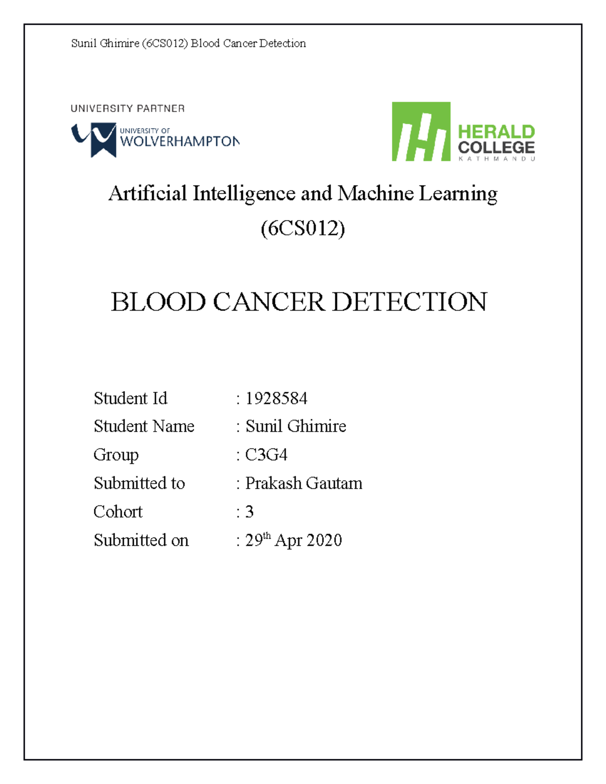 Cancer detection - dad - Artificial Intelligence and Machine Learning ...