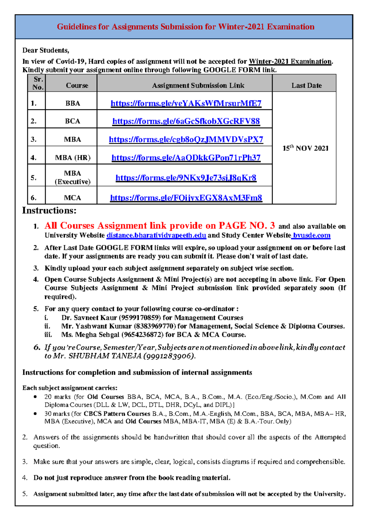 Assignment Submissionlinkfor All Management Course 860212 - Guidelines ...