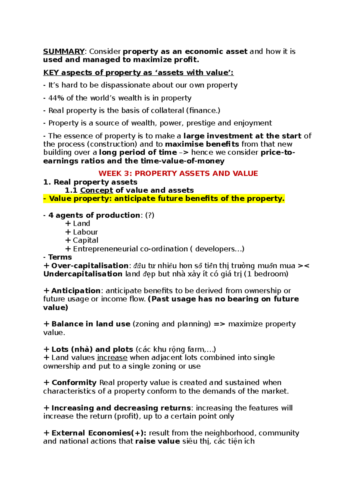 WEEK 3 Summary DONE - Introduction to Property Week 3 Summaries ...
