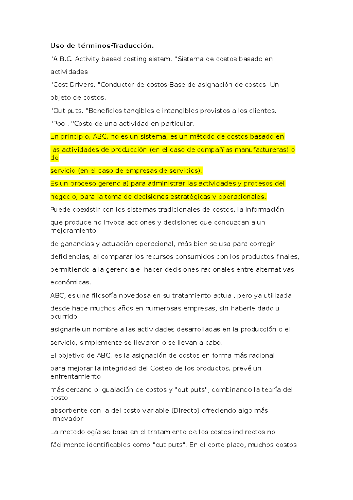 Clasificación ABC - Resumen Tecnicas y Metodos de Aprendizaje - Uso de ...