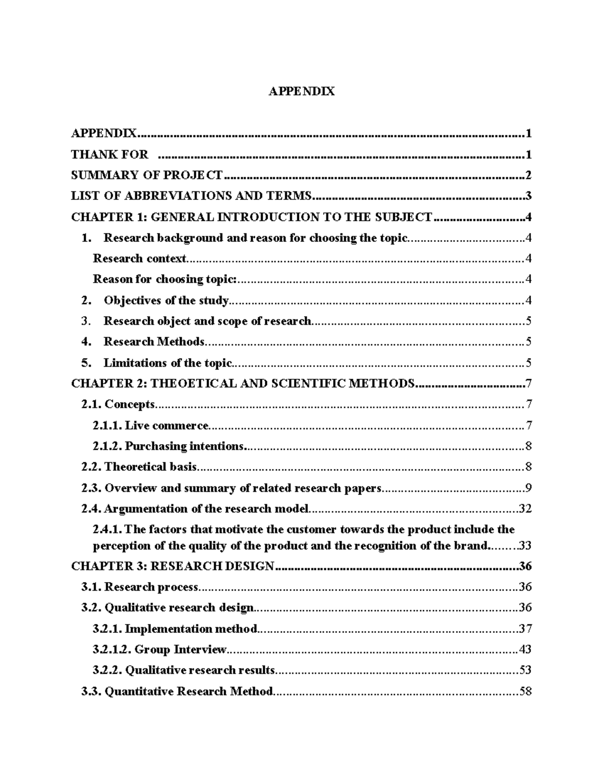 Marketing- Research-S- Final - APPENDIX CHAPTER 5: CONCLUSIONS AND ...