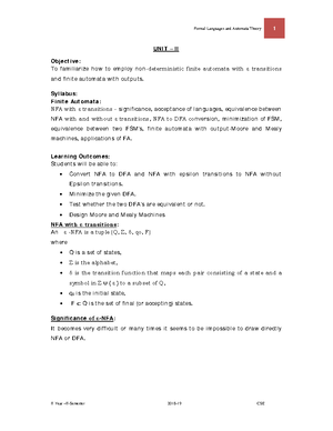 UNIT IV LM FLAT - Unit 4 notes - UNIT-IV Objective: To understand ...