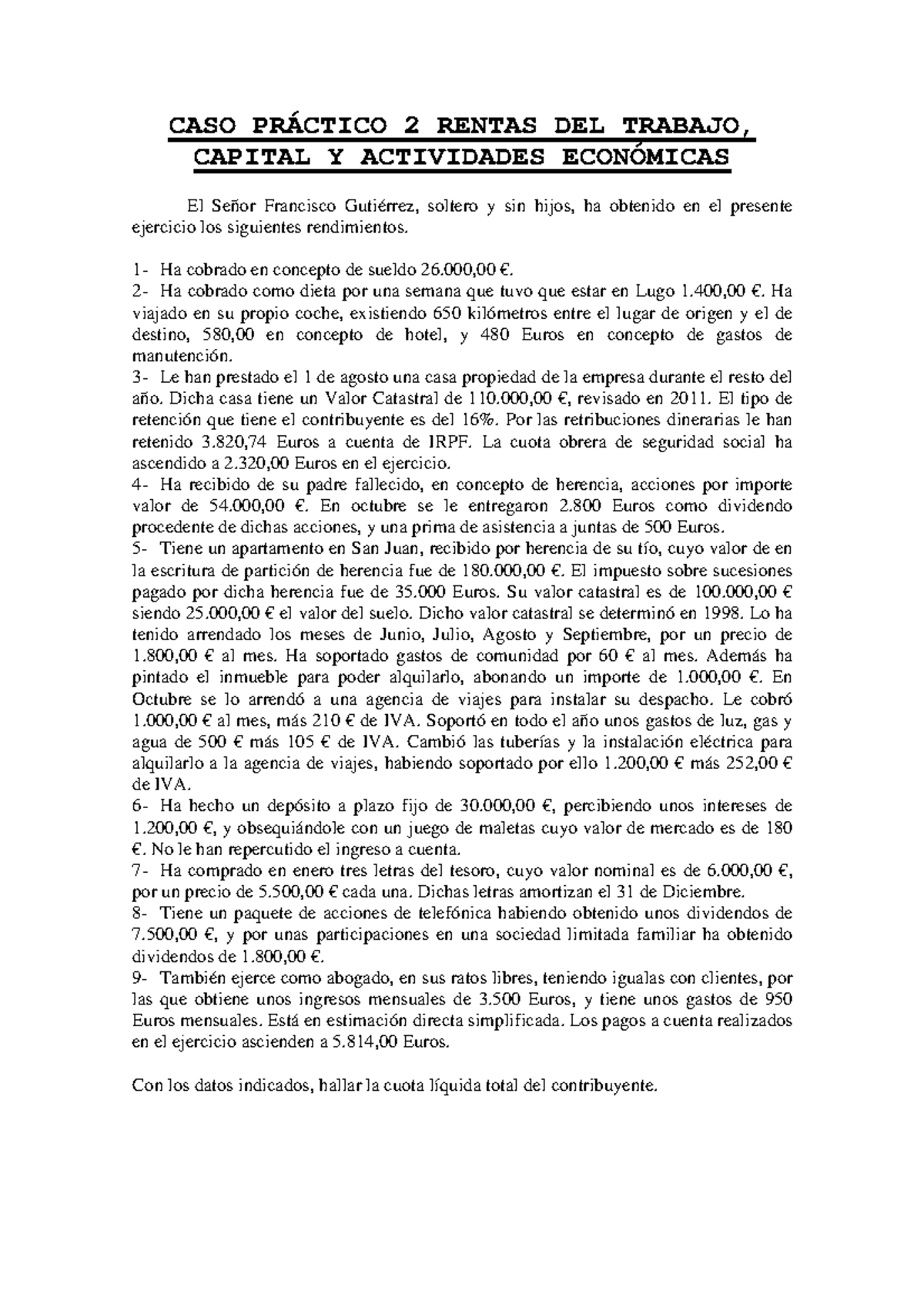 Caso Práctico 2 Irpf Segundo Caso Practico Irpf Caso PrÁctico 2