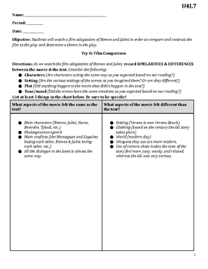 "Taming of the Shrew" and "10 Things I hate about you" comparison - how ...