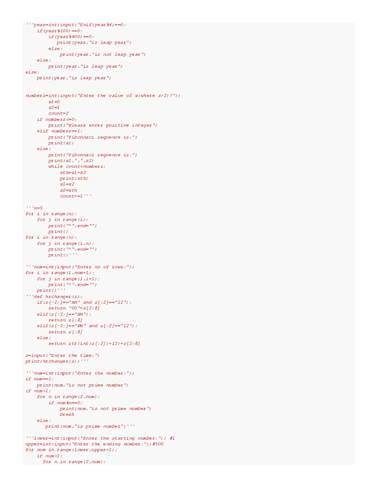 Code2pdf 66a0f629c05fb - '''year=int(input("Enif(year%4)==0: if(year%100)==0: if(year%400)==0 ...