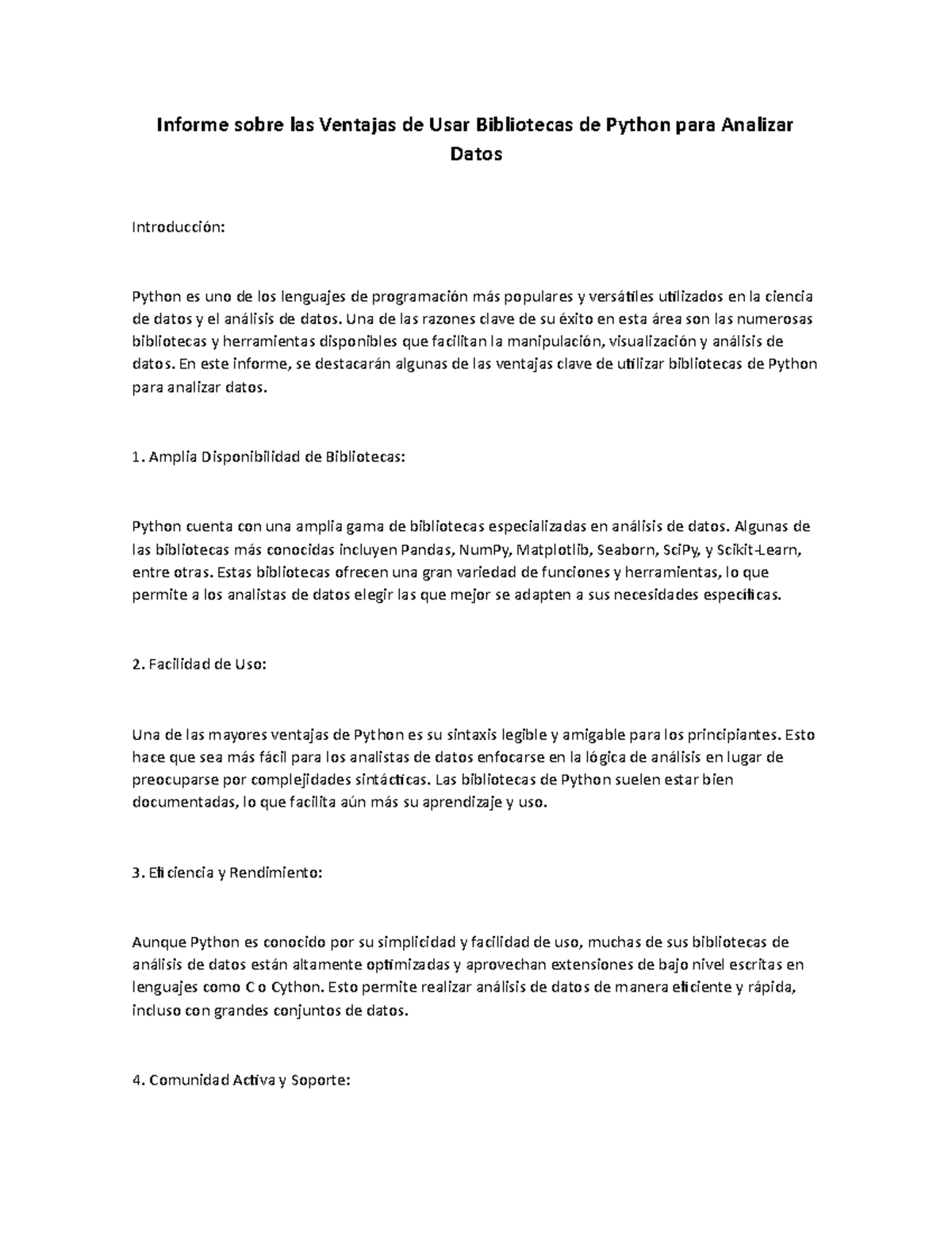 Informe sobre las Ventajas de Usar Bibliotecas de Python para Analizar ...