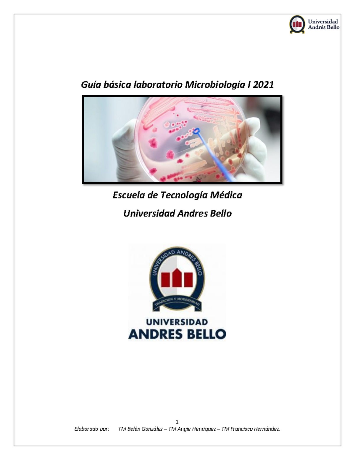 GUÍA Laboratorio Micro 1 - 2021-2022 - 1 GuÌa b·sica laboratorio ...
