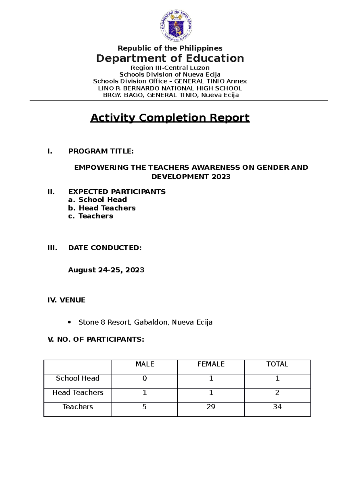 1 ACR GAD 2023 - A guide for ACR - Department of Education Region III ...