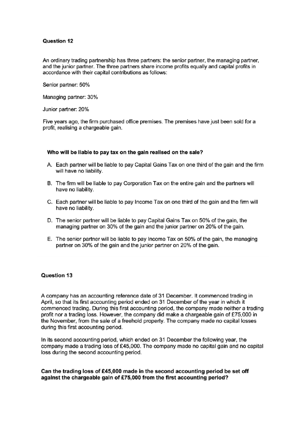 SQE questions - Summary law LLB BSC - LLB1 - Studocu