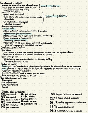 Law Enforcement 6 - Notes - SOCI 221IS - Studocu