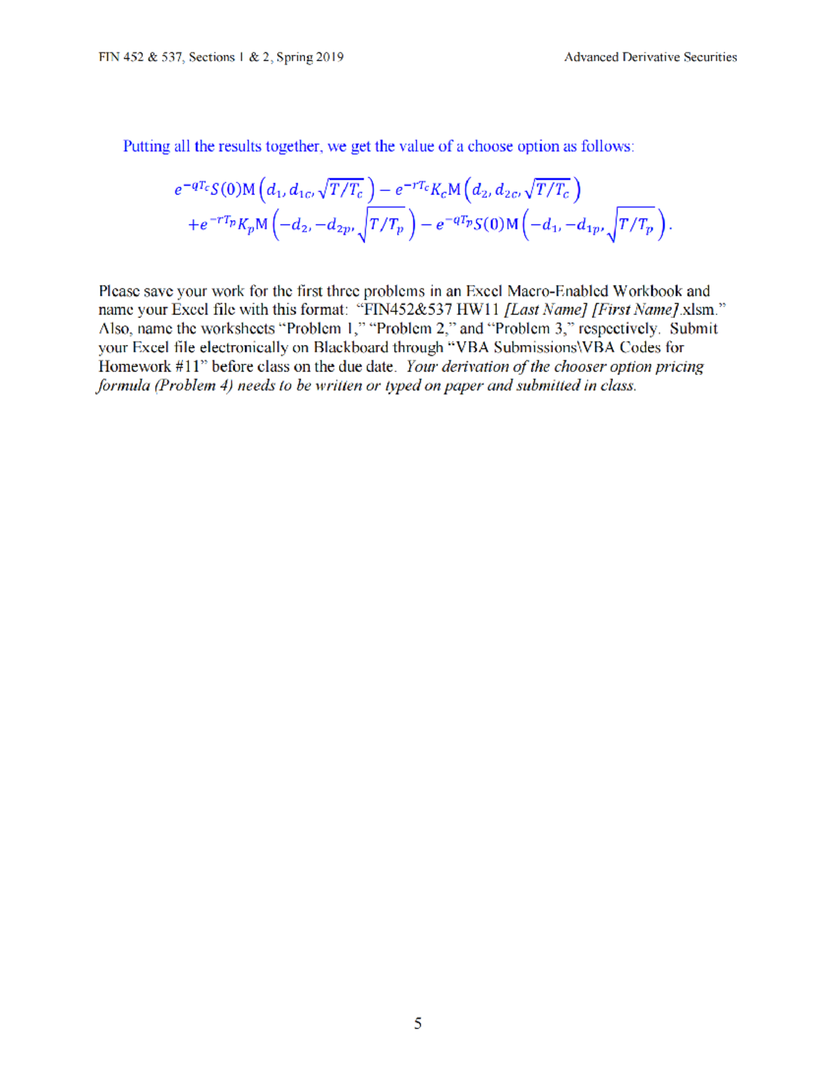 FIN537 Homework 11 SP19 Solution - financial accounting - Studocu