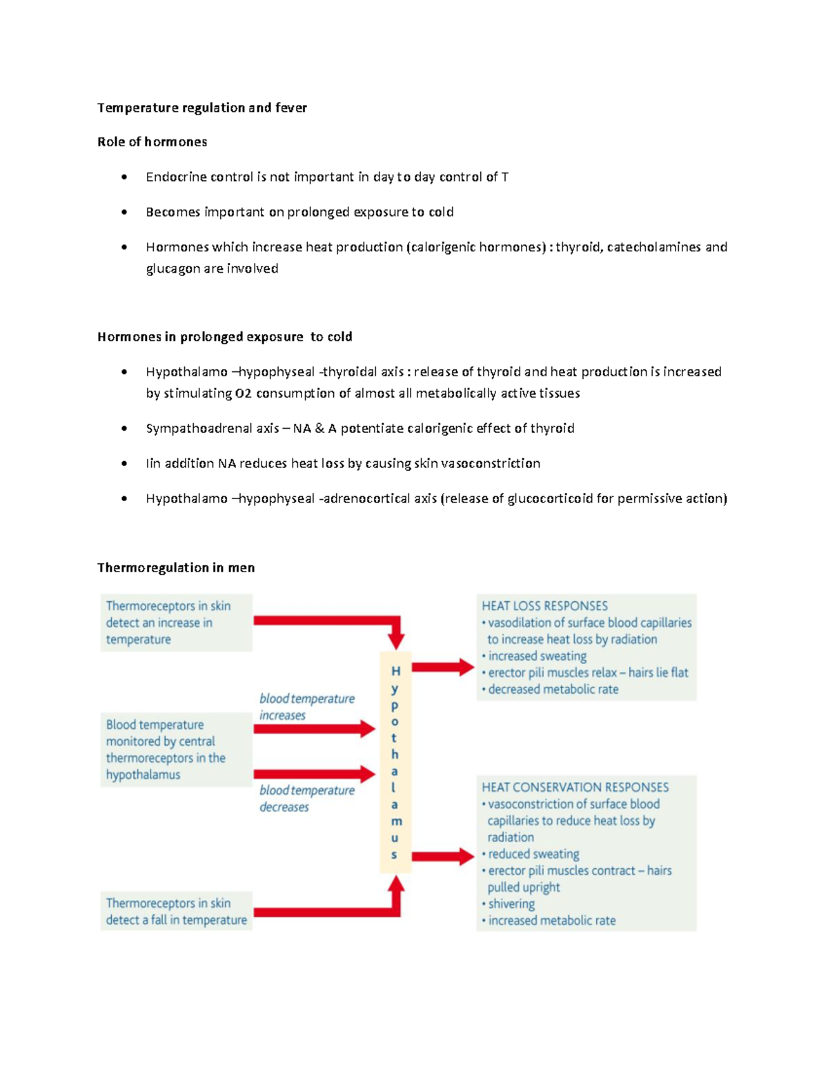 Temperature regulation and fever Part 2 - Temperature regulation and ...