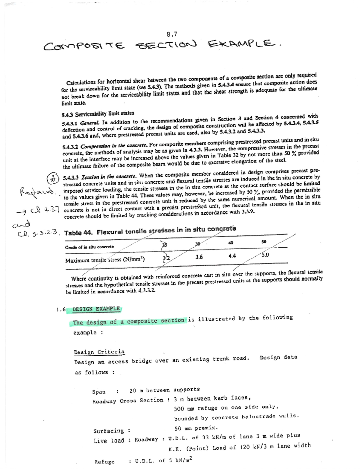 PS composite section EG - 8 COMPOSITE SECTION EXAMPLE. for horizontal ...