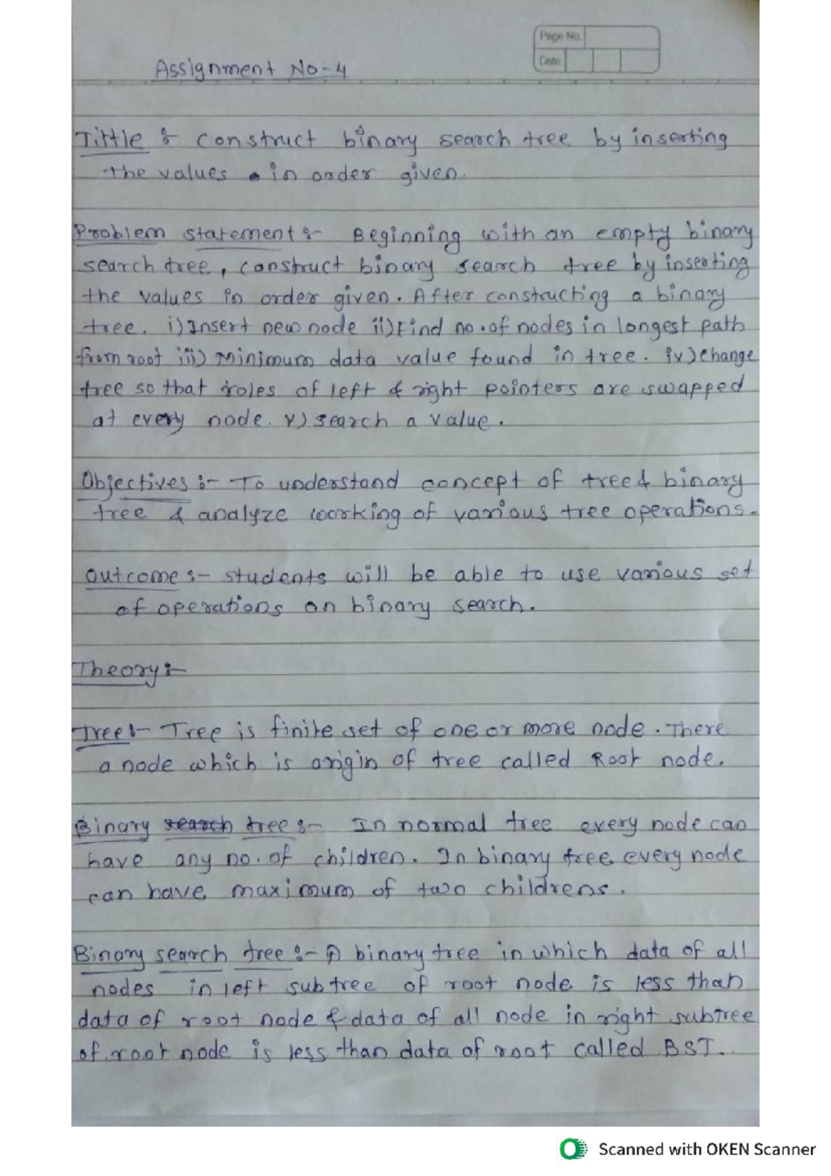 DSA assignment 4th - Computer Engineering - Studocu