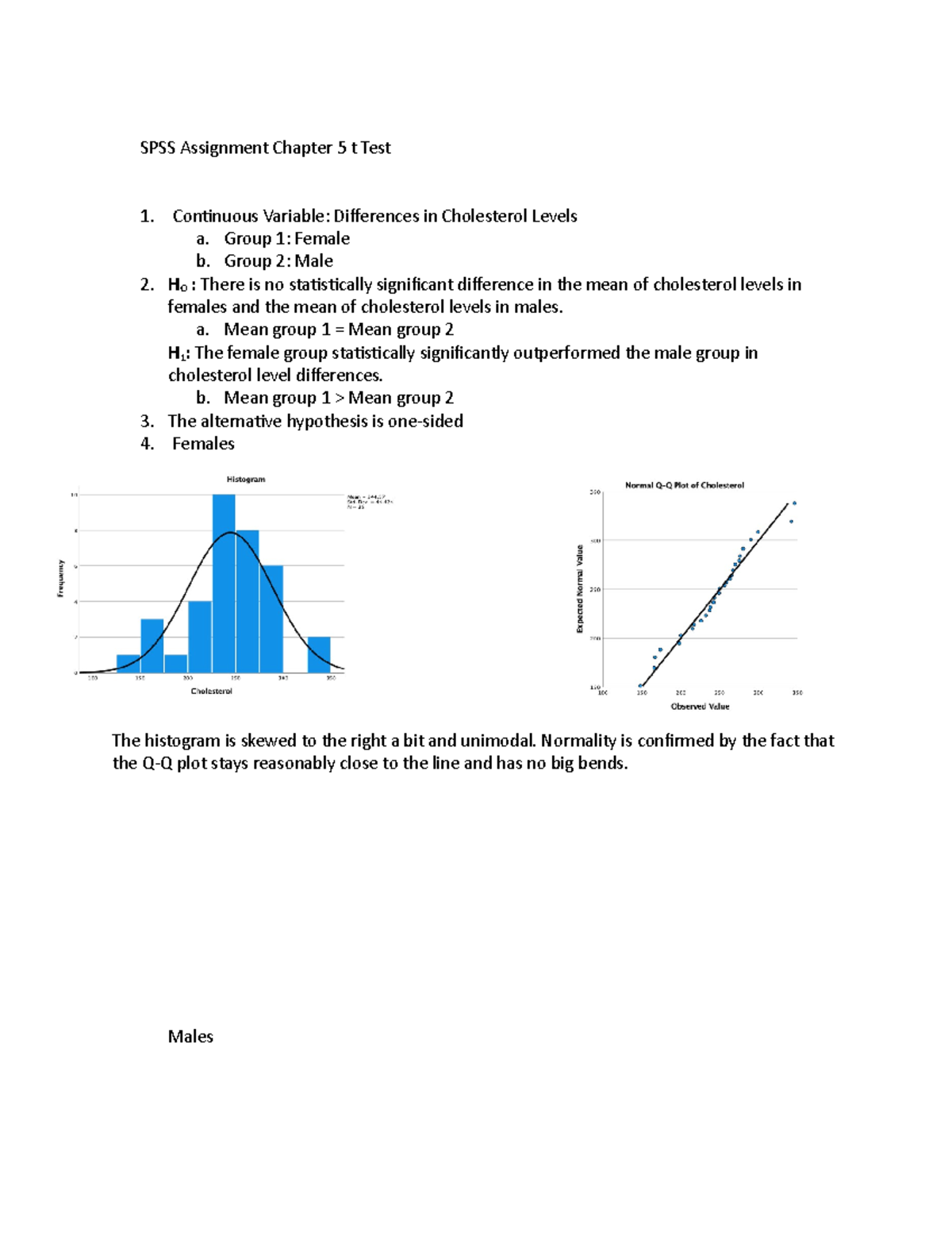 MATH 217 SPSS CH 5 t Test - homework - SPSS Assignment Chapter 5 t Test ...
