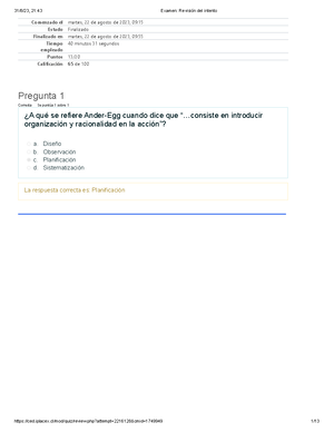 Examen Diagnostico Y Peritaje - 2021-5B-DIAGN”STICOS Y PERITAJE SOCIAL/500-CED-BIC Comenzado el ...