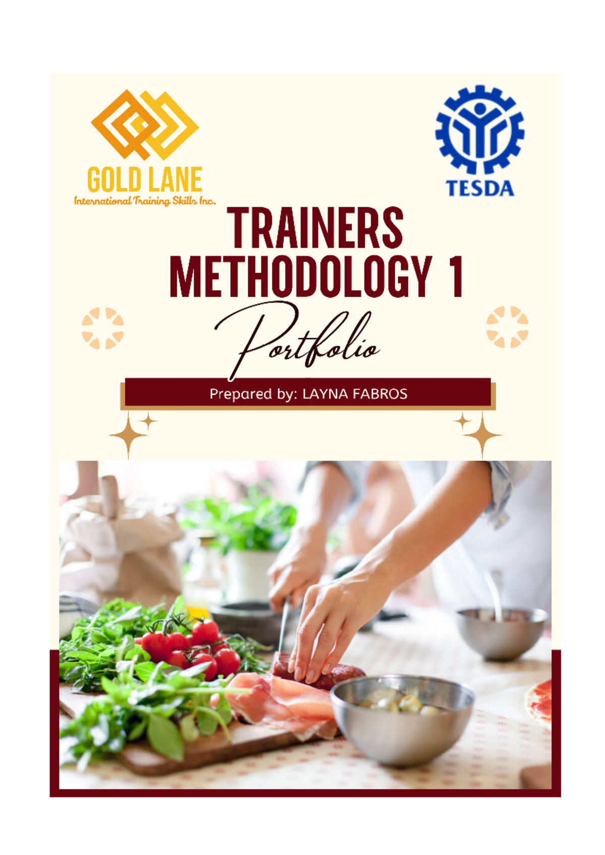 Portfolio- Layna- Fabros - Plan Training Session TRAINER’S METHODOLOGY ...