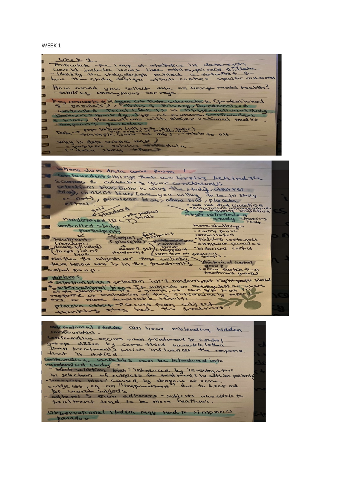 WEEK 1 - week 1 - DATA1001 - WEEK - Studocu