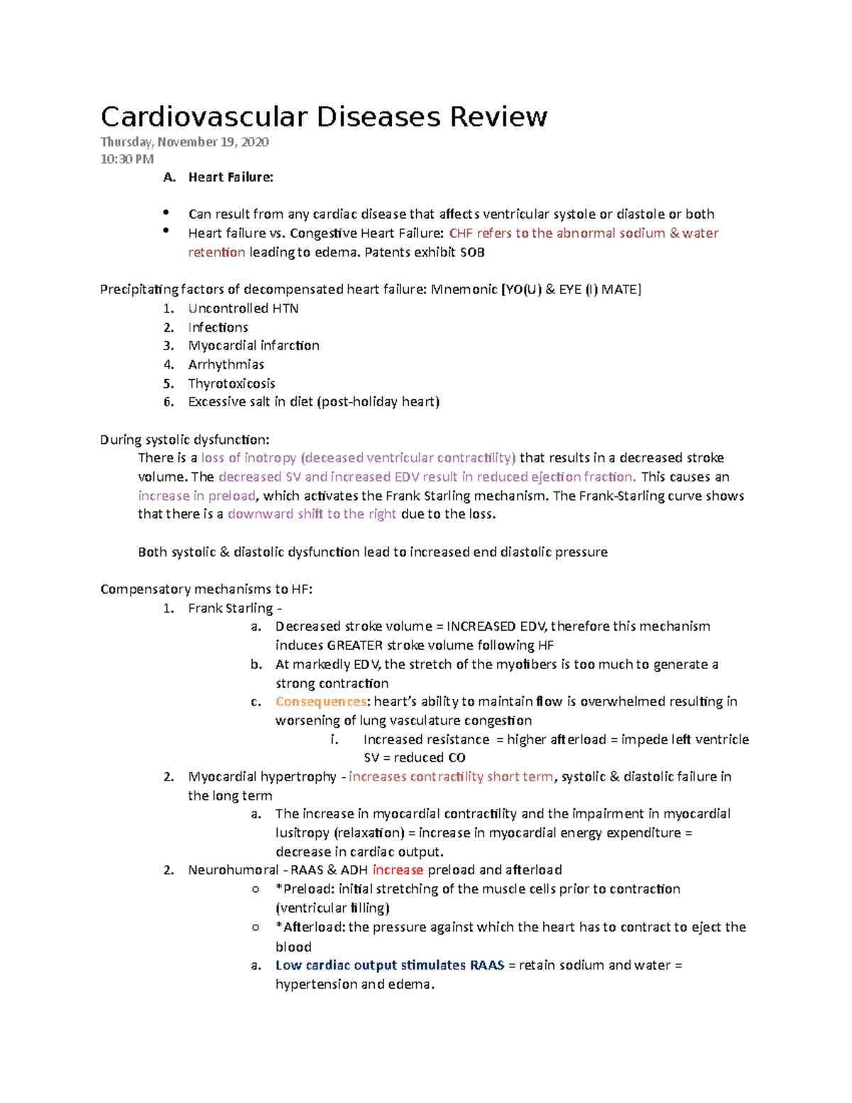 Cardiovascular Diseases Review - Cardiovascular Diseases Review ...