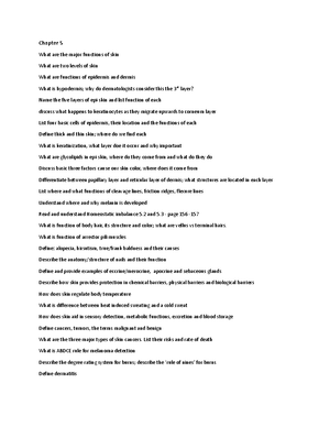 Chapter 1-4 Study Guide - Chapter 1 Define: anatomy and physiology ...