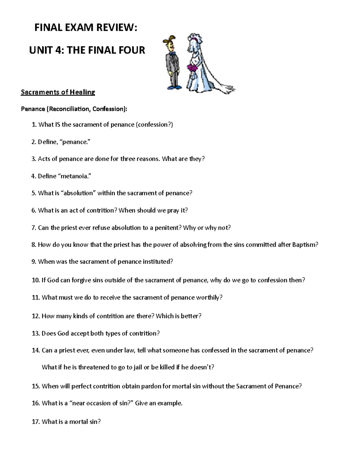 Abdullah Adil - Unit 4 Review Final FOUR - FINAL EXAM REVIEW: UNIT 4 ...