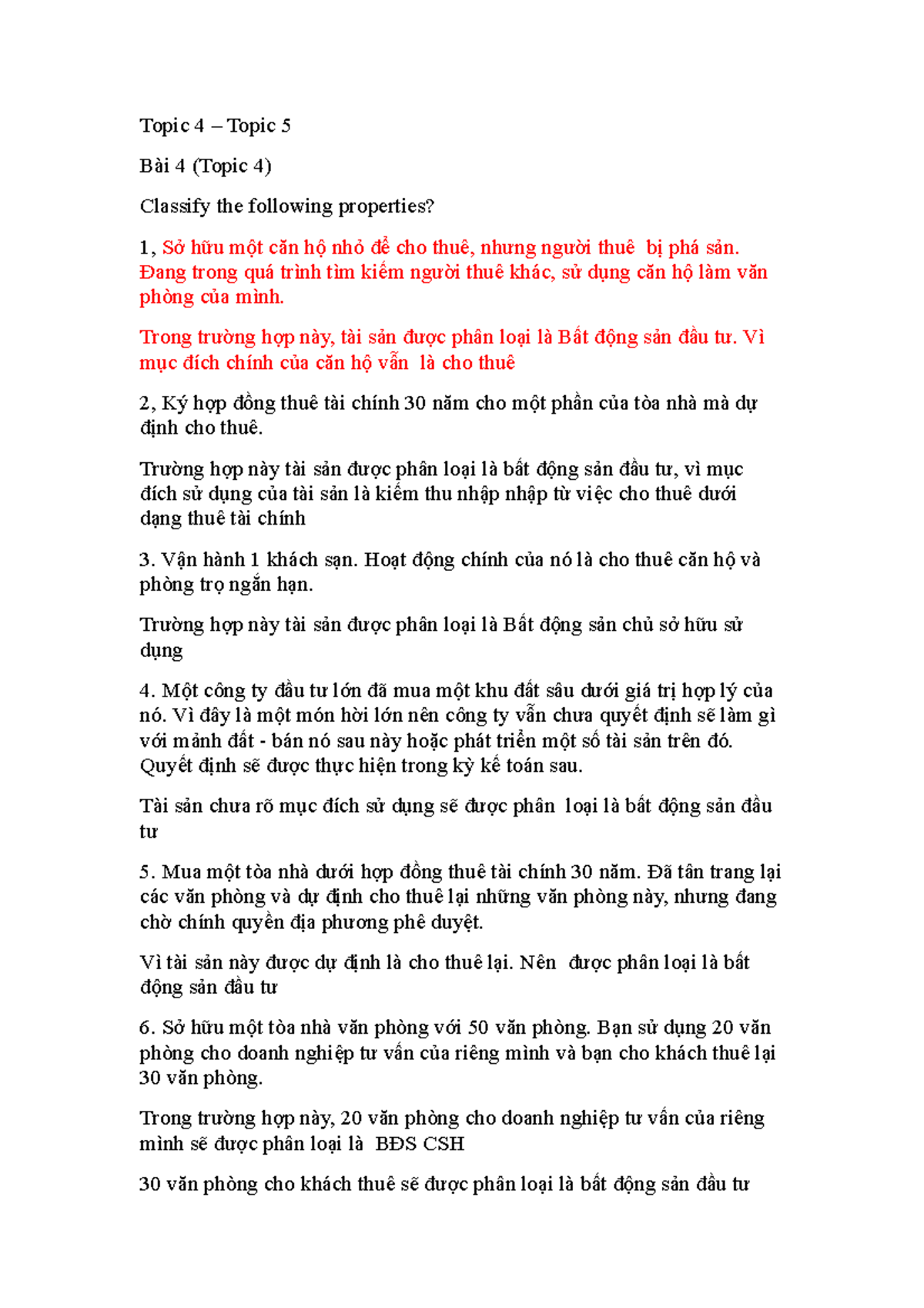 Topic 4 – Topic 5 - ke toan quoc te 1 - Topic 4 – Topic 5 Bài 4 (Topic ...