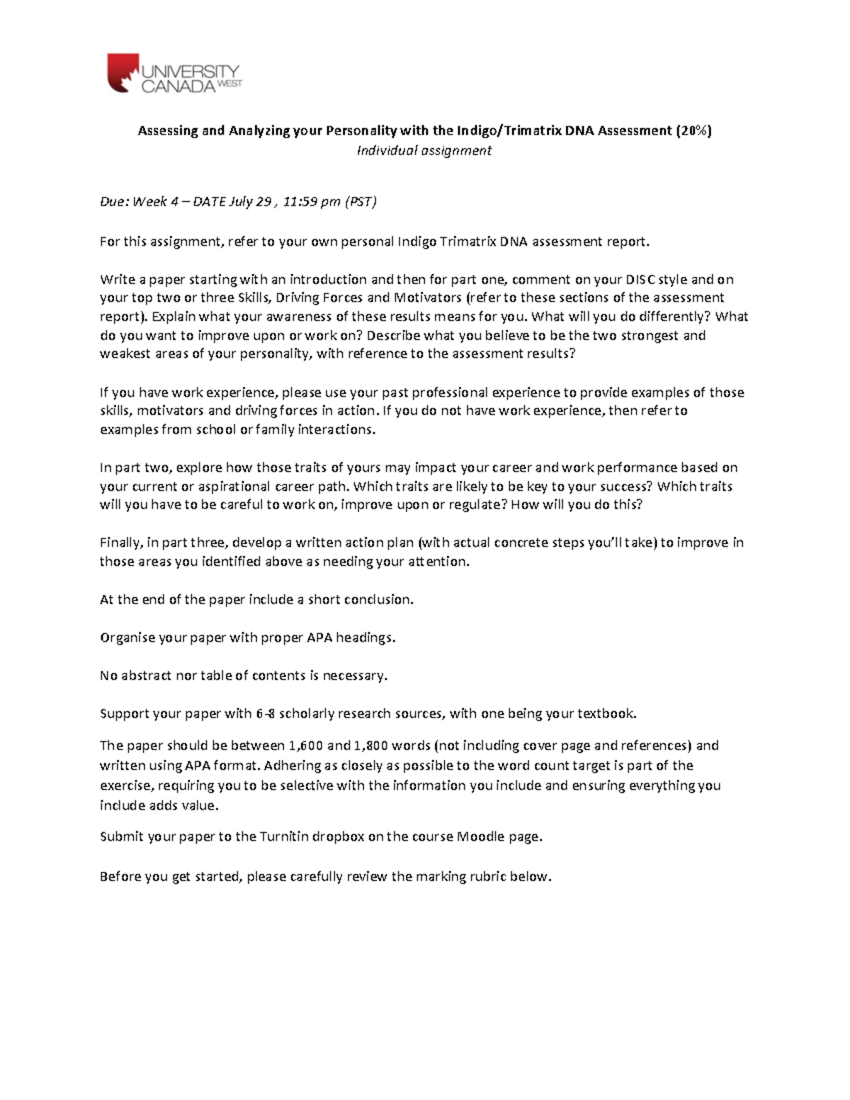 Trimatrix Research Paper - MGMT 200 - Studocu