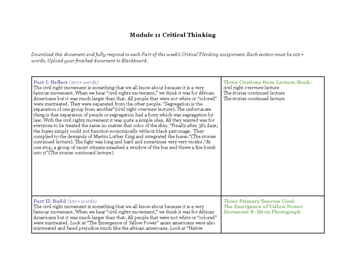 Critical thinking response - Module 11 Critical Thinking Download this ...