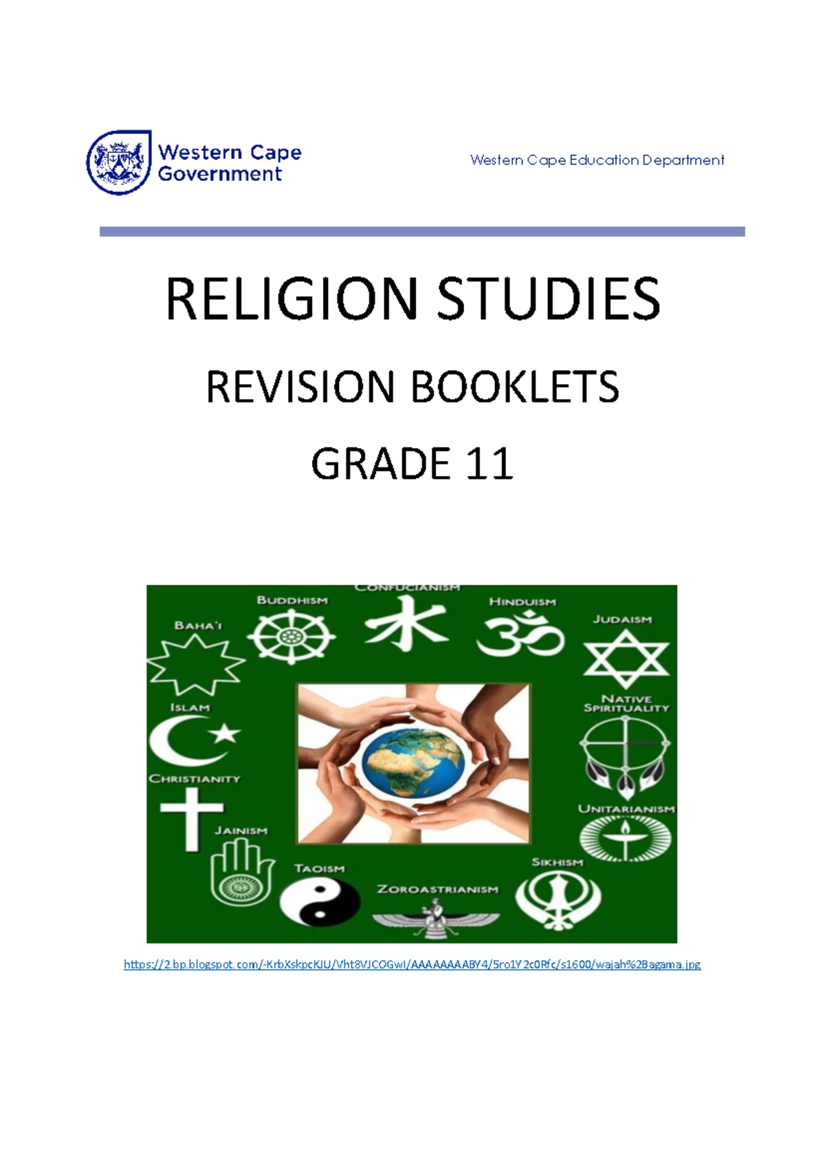 Religion Studies Grade 11 Revision material - Western Cape Education ...