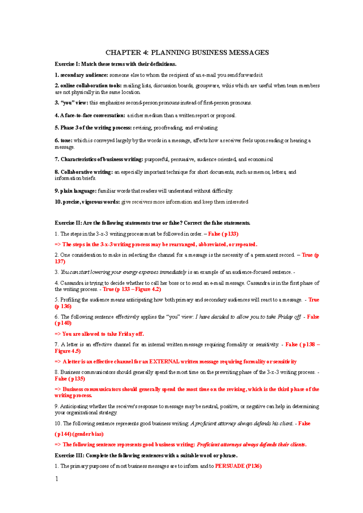 Chapter 4-9 Business communication - CHAPTER 4: PLANNING BUSINESS ...