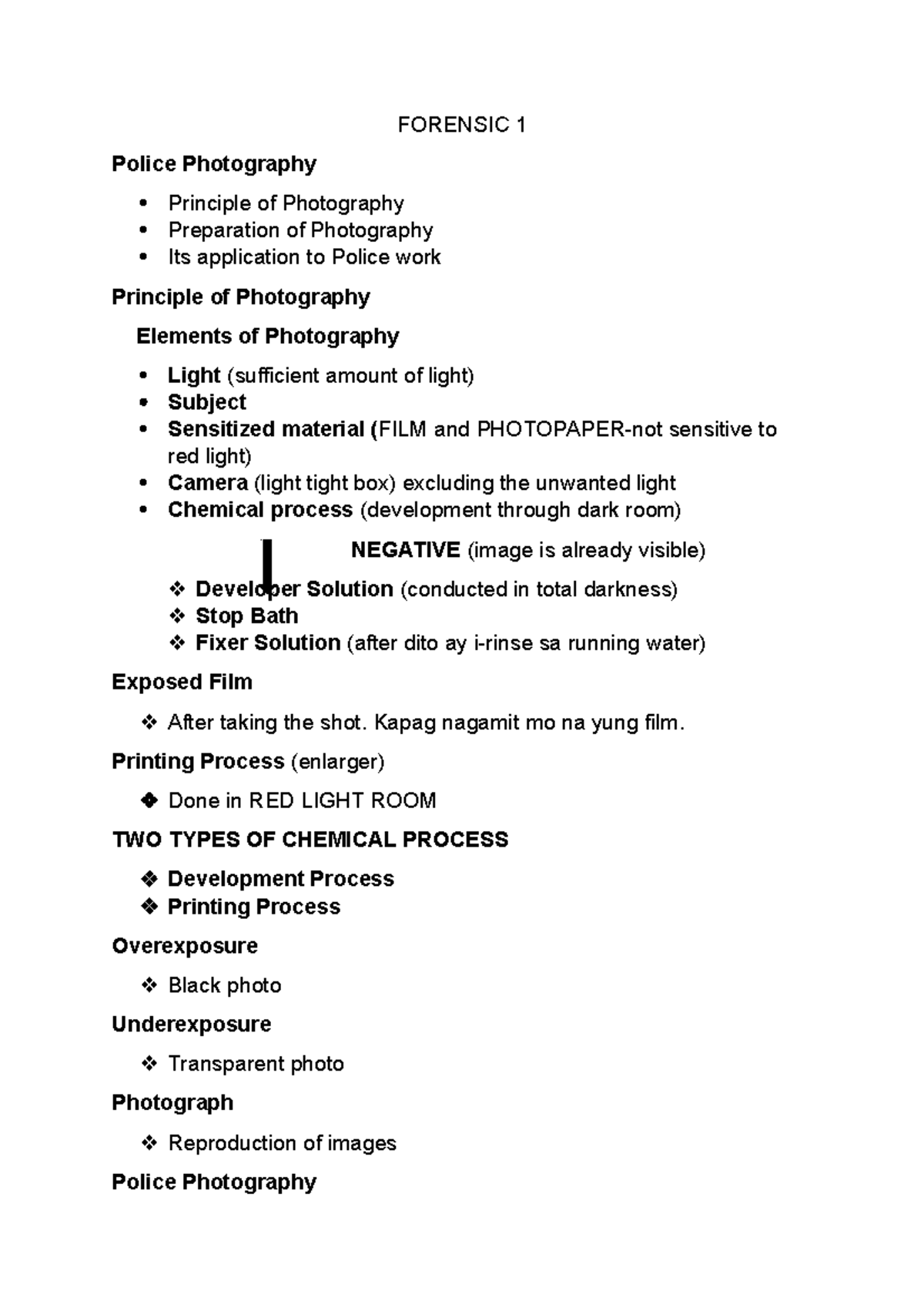 Reviewer-Forensic-1 - Forensic reviewer week 1 - FORENSIC 1 Police ...