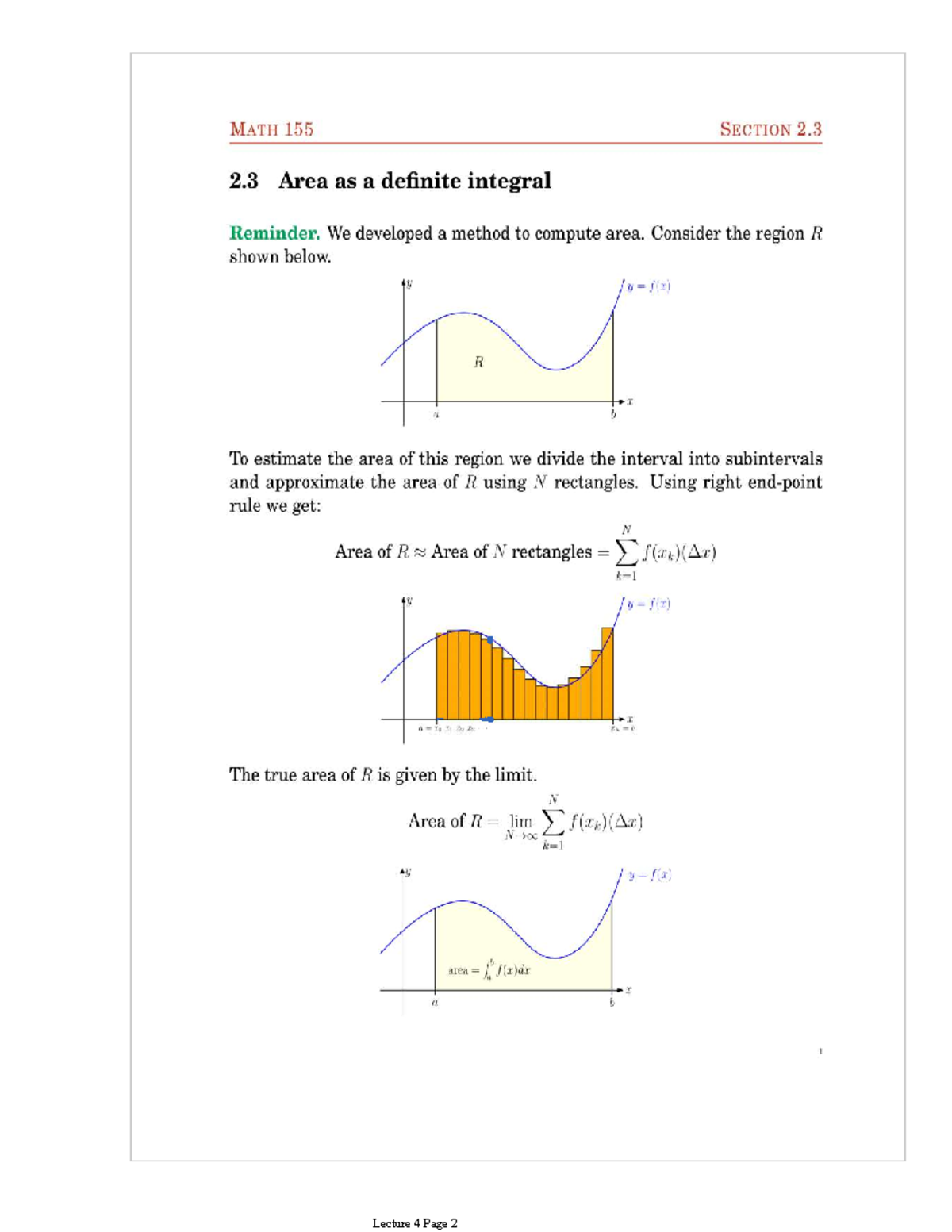 Lecture 4 - MATH 155 - Studocu