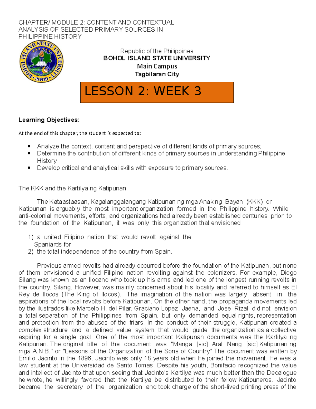 Lesson 2 week 3 - Mechanical Engineering notes - CHAPTER/ MODULE 2 ...
