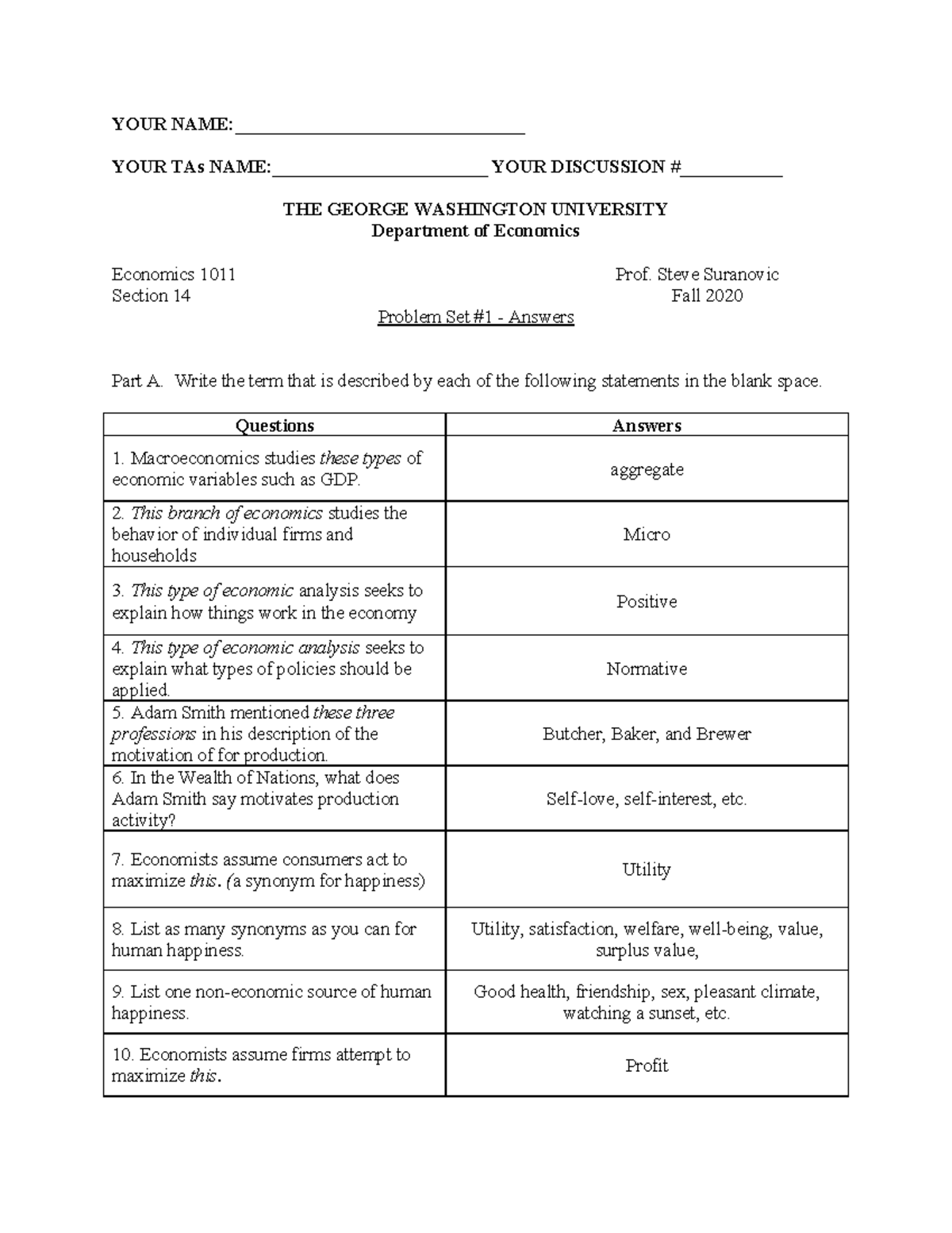 1011 PS1 QA F20 - Prac Quiz + Answers - YOUR NAME ...