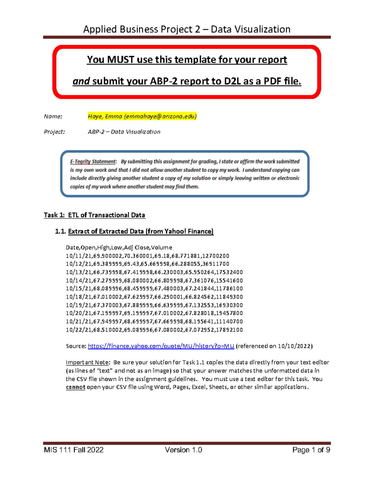 ABP2-Report-Emma Haye - You MUST use this template for your report and submit your ABP-2 report ...