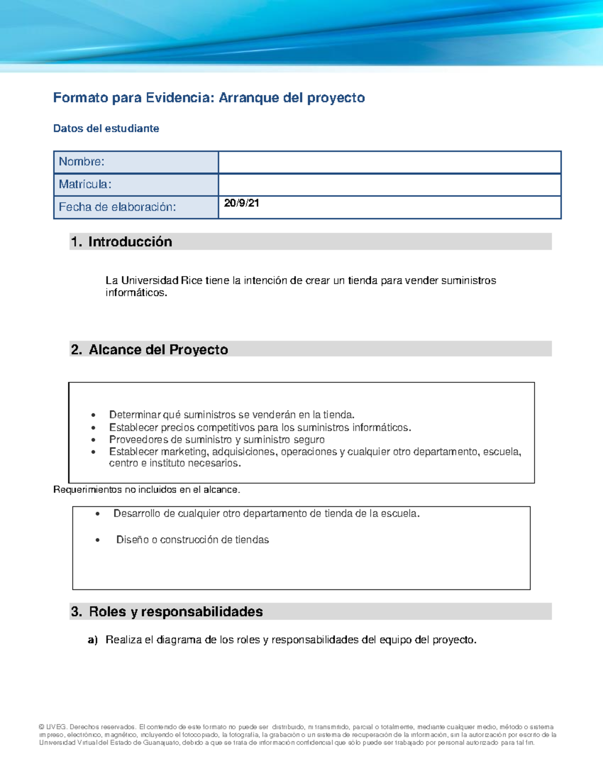 actividad arranque el proyecto del modulo de implementacion y control ...