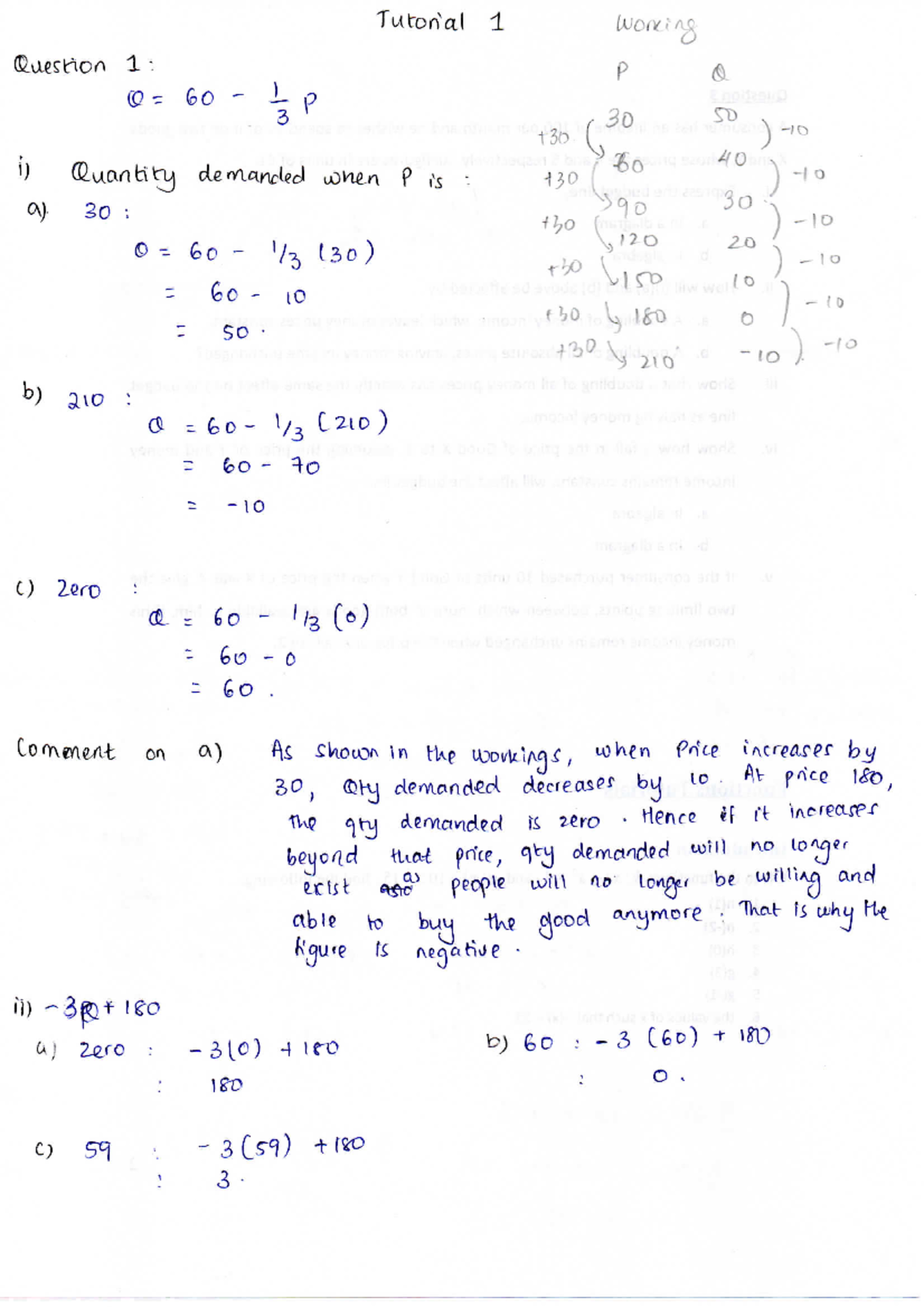 Tutorial one STATISTICS - Economics and Law - Studocu