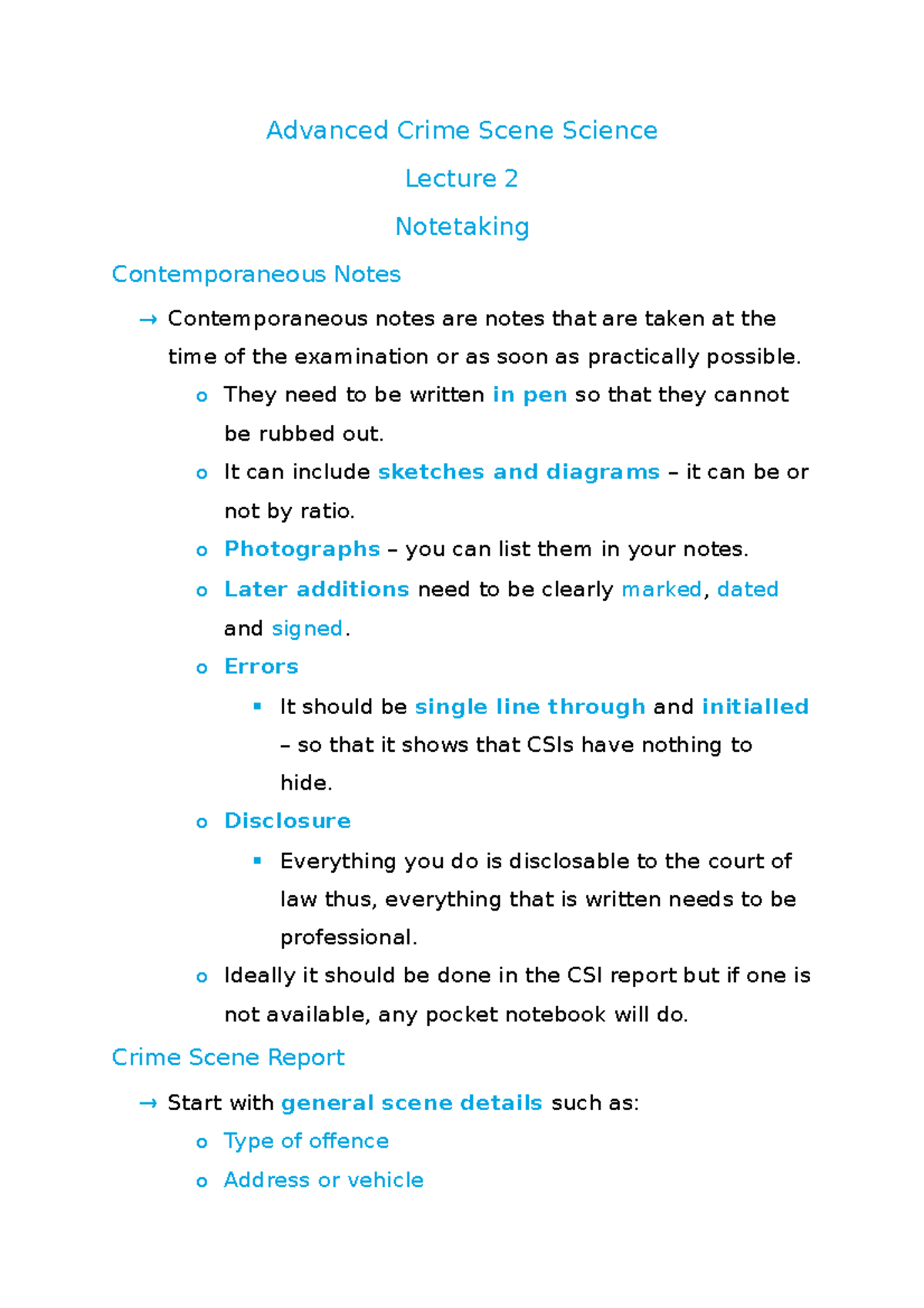 Lecture 2 - Notetaking - UCLAN - Studocu
