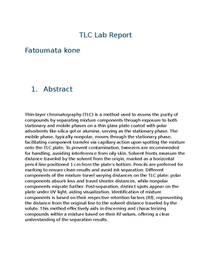 SCC 251 Lab 1 report - Determining Melting Points of Organic Compound ...