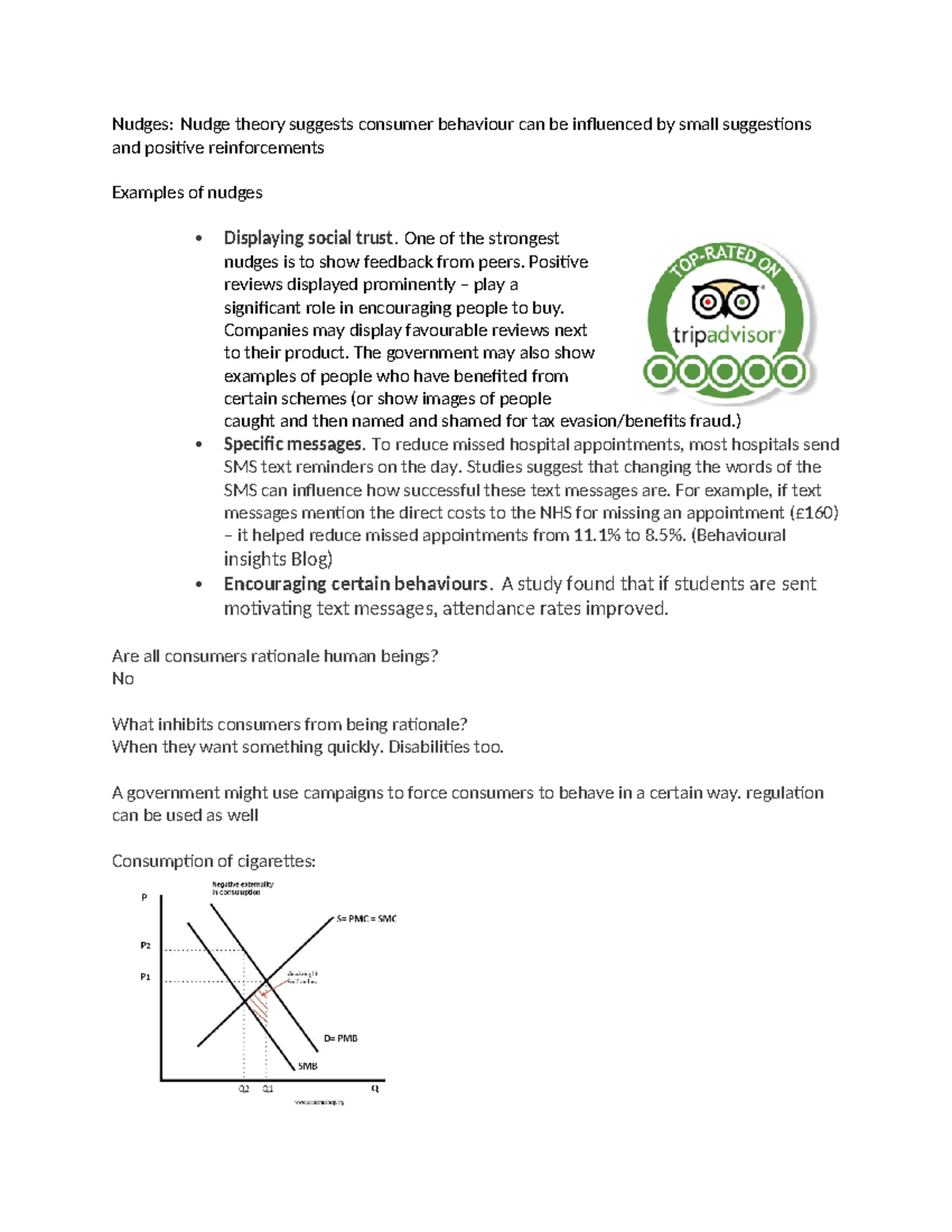 Behavioral economics - Nudges: Nudge theory suggests consumer behaviour ...
