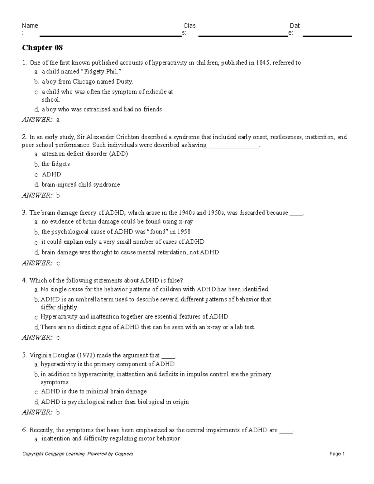 Chapter 08 - sample questions - : s: e: Chapter 08 1. One of the first ...