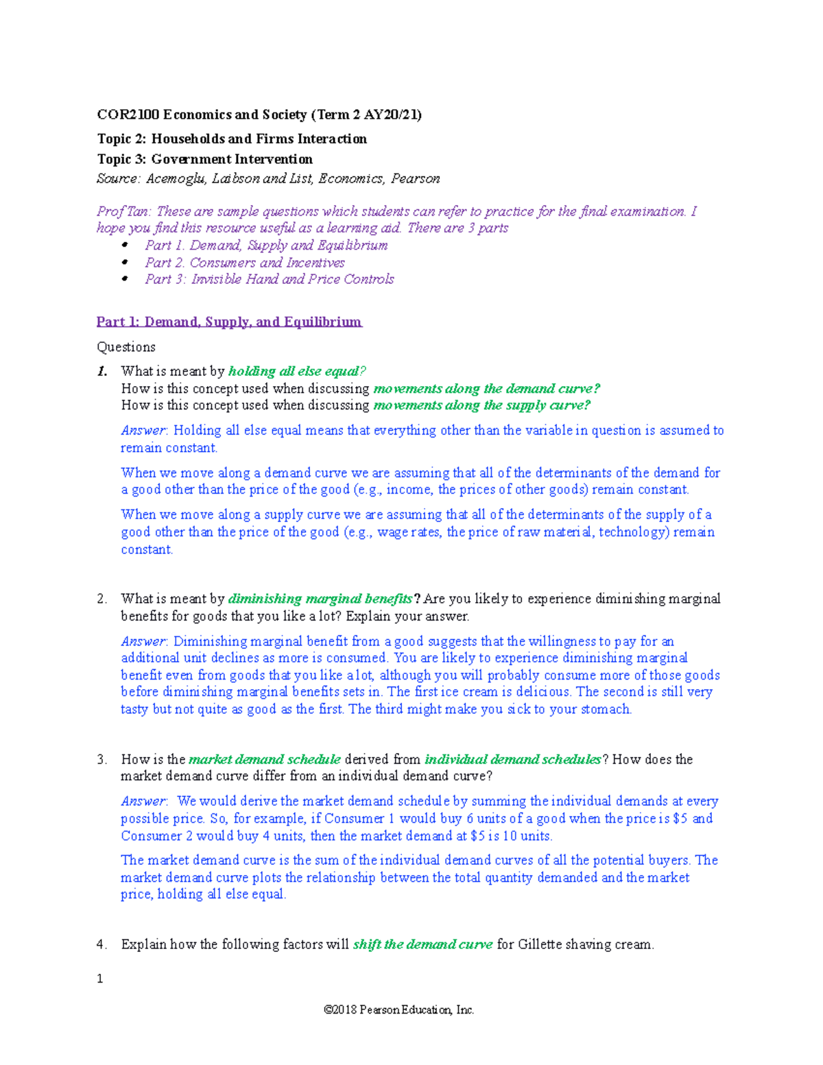 WRQ - Topic 2 and Topic 3 - Short essay questions - COR2100 - SMU - Studocu