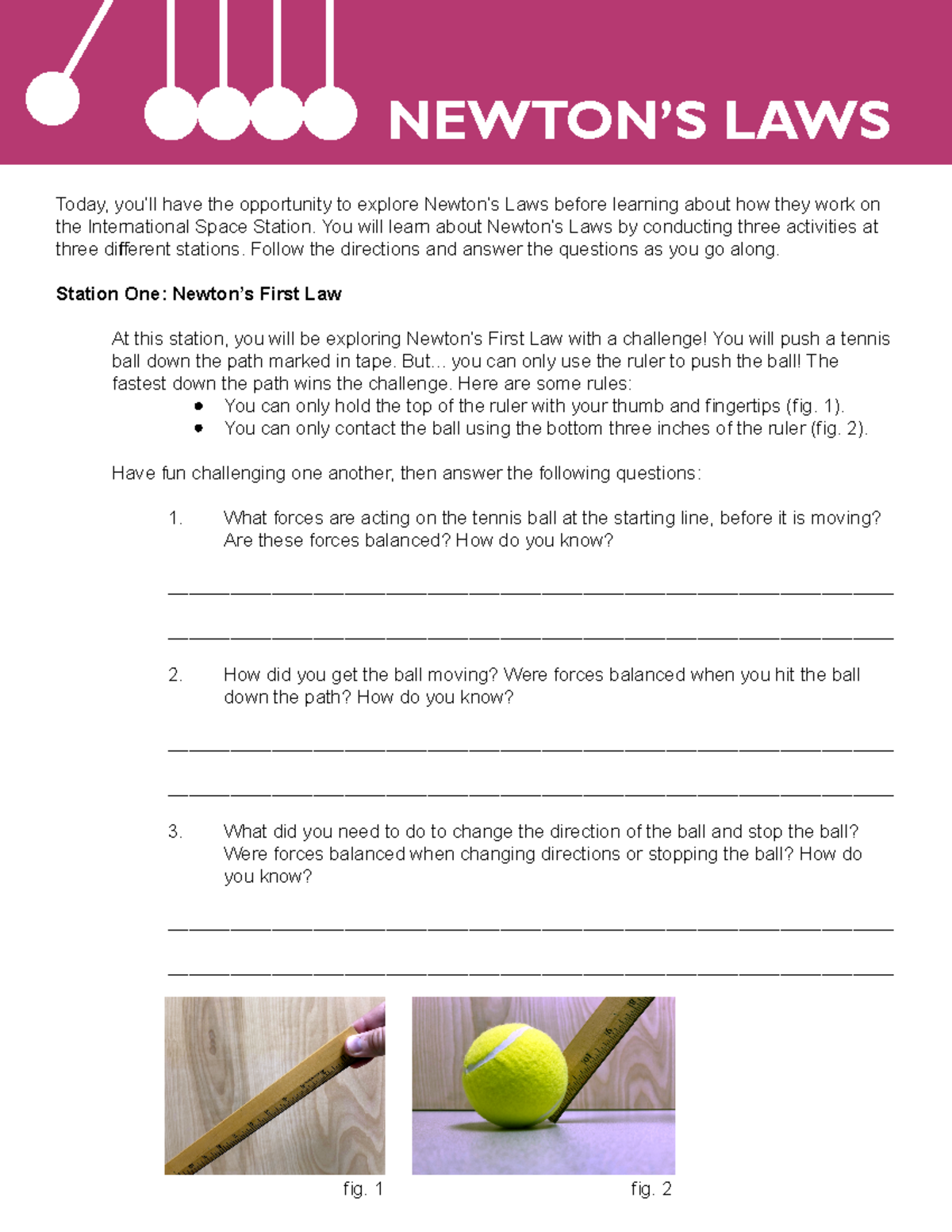 Christas Lost Lessons Newtons Law1 - NEWTON’S LAWS Today, you’ll have ...