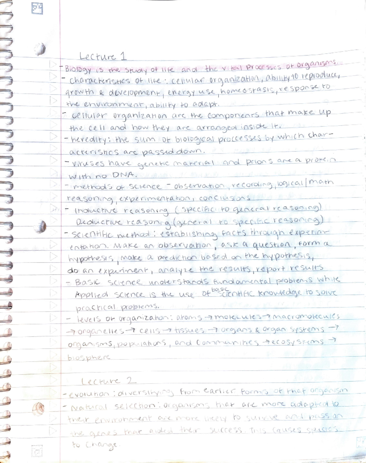 Part 1 bio 112 - bio 112 part 1 notes - BIOL 112 - Studocu