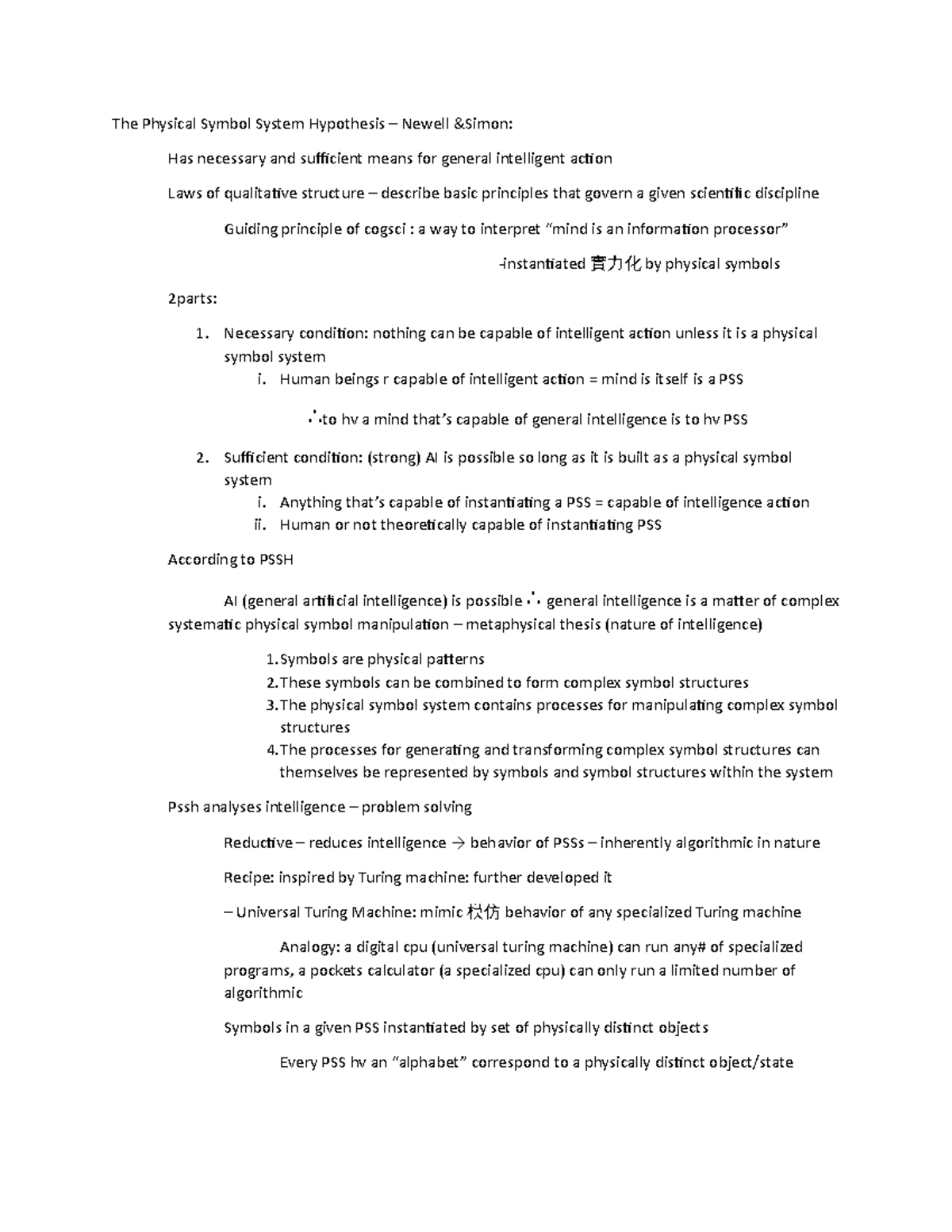 Chap6 - prof: Jason L - The Physical Symbol System Hypothesis – Newell ...