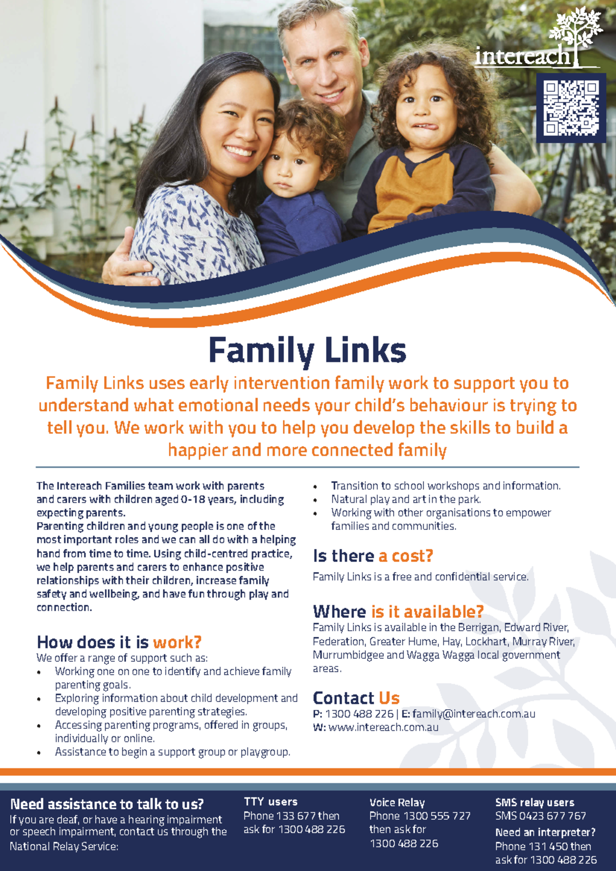 child care information for parents - Family Links TTY users Phone 133 ...