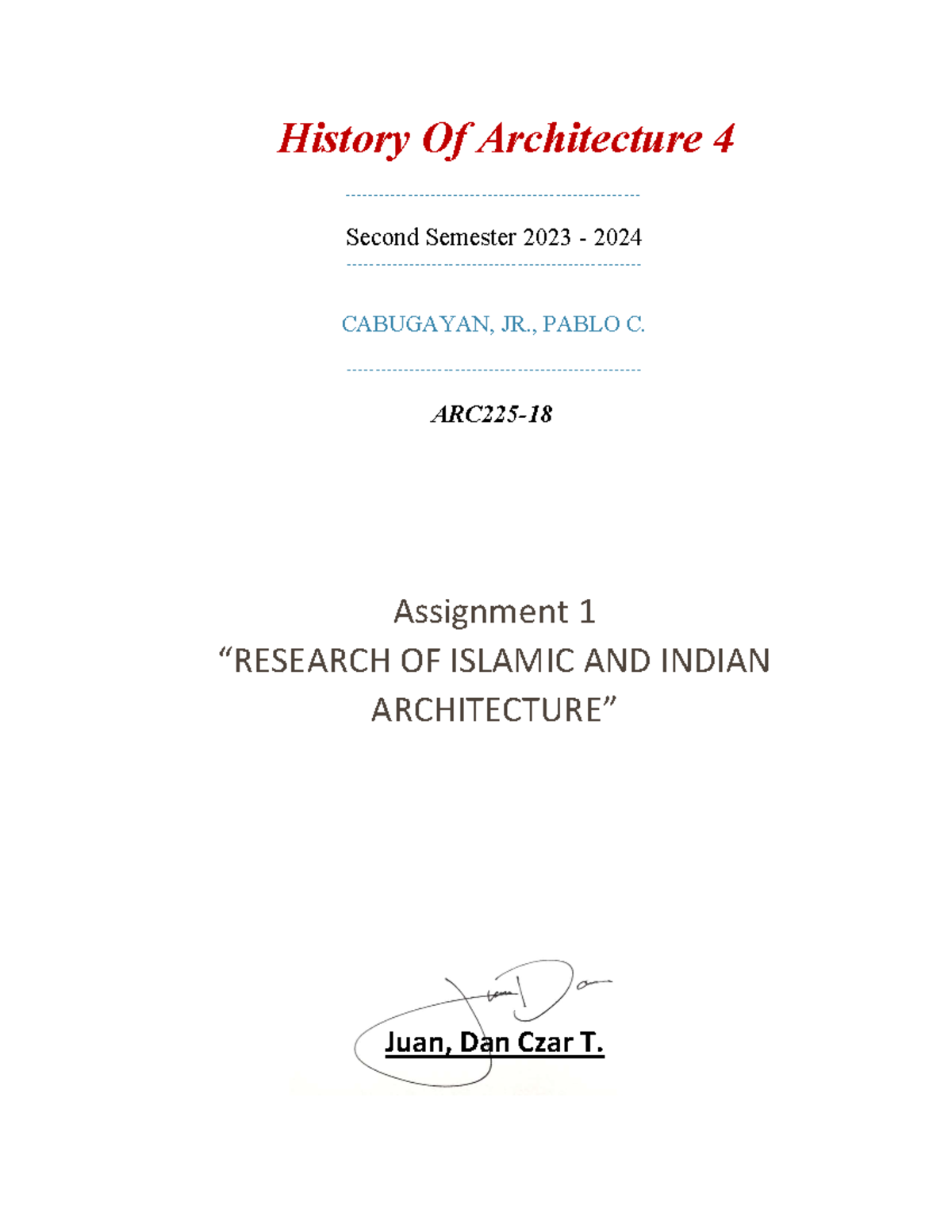 HOA3 Indian AND Islamic Architecture - History Of Architecture 4 - Second Semester 2023 - 2024 ...